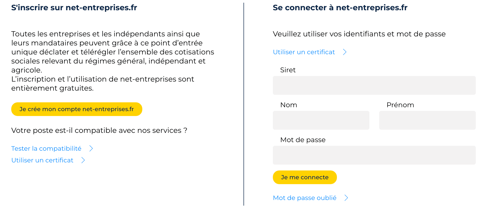 Net-entreprises.fr : le portail des déclarations sociales en France
